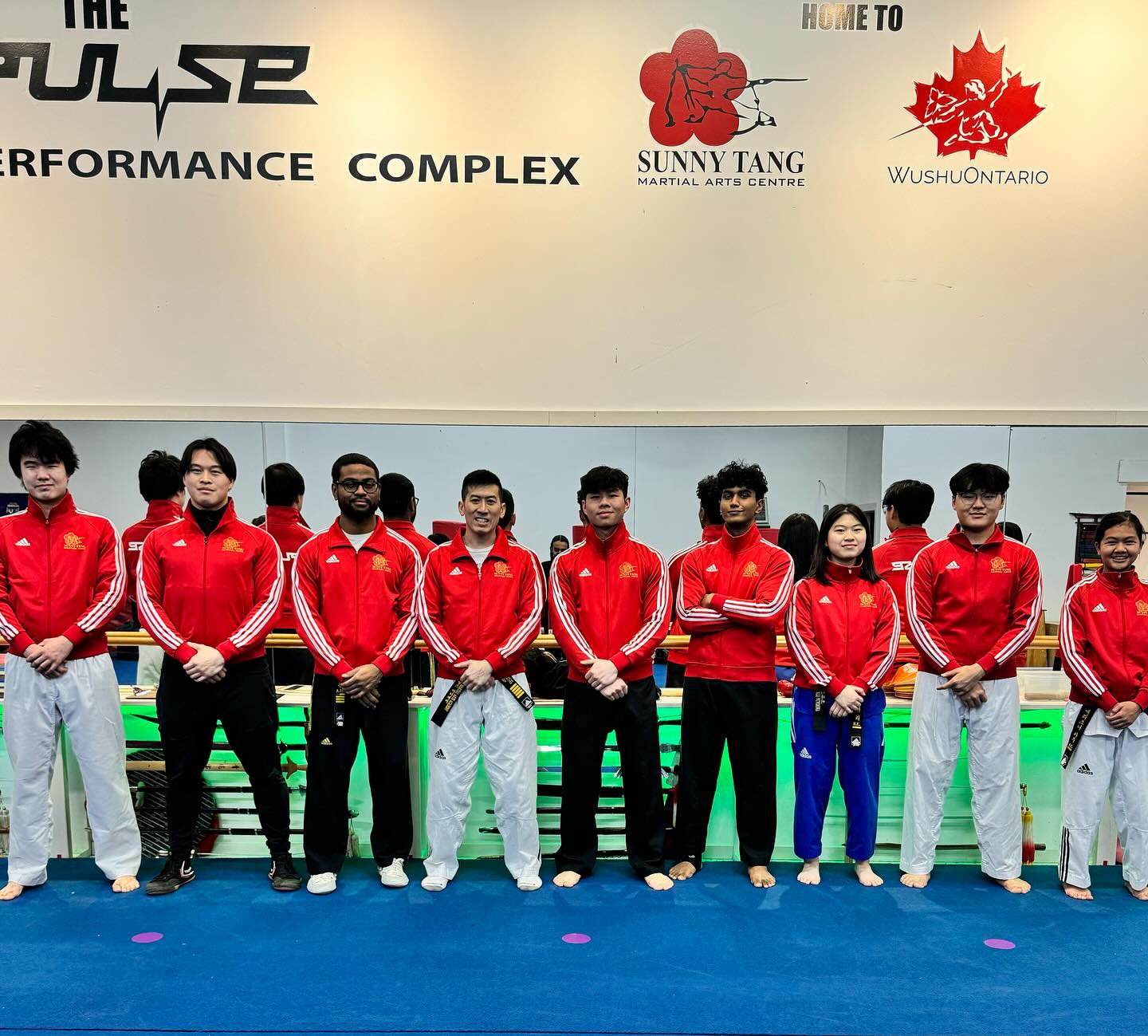 Loving our new Adidas Pulse coach jackets! The red really stands out ...
